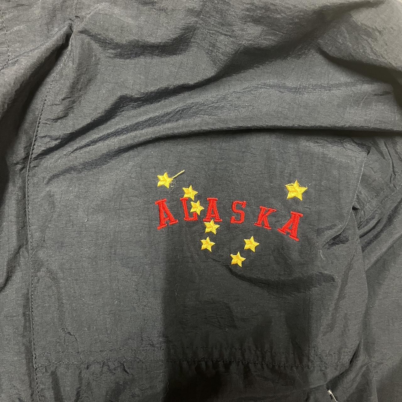 Vintage Alaska windbreaker embroidered logo #vintage... - Depop