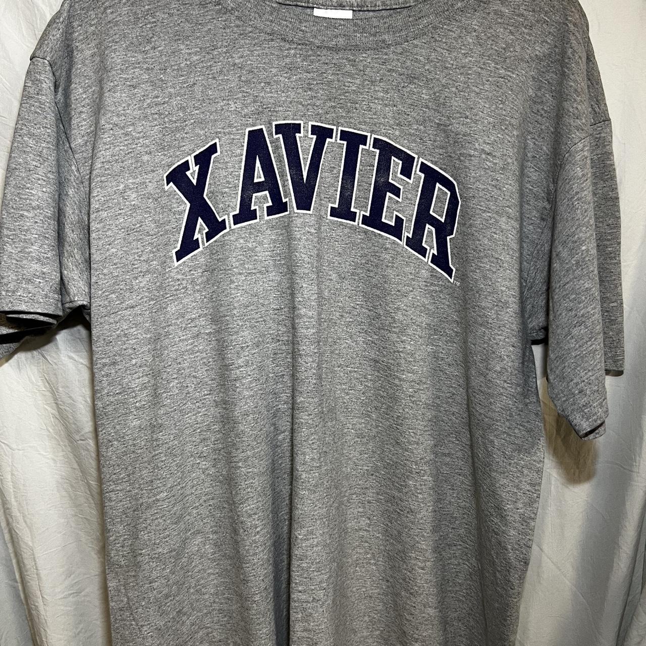 Vintage Xavier university tee on gildan ultra... - Depop