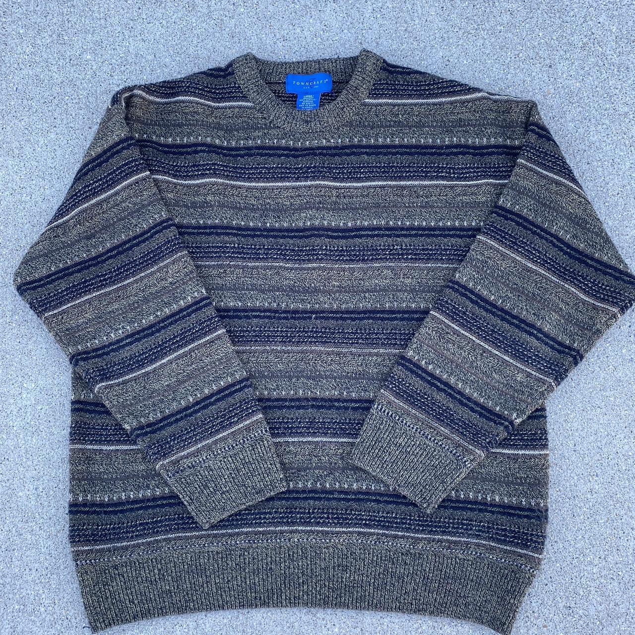 -Nice towncraft knit sweater -Size L -Unisex and in... - Depop