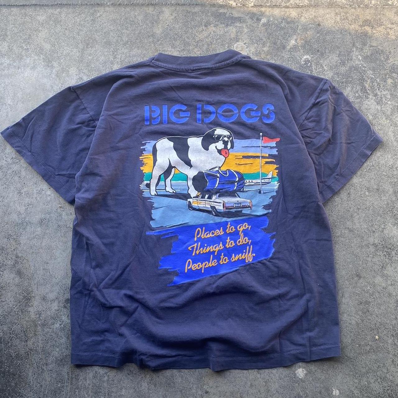 Vintage big dogs shirt Measurements included... - Depop