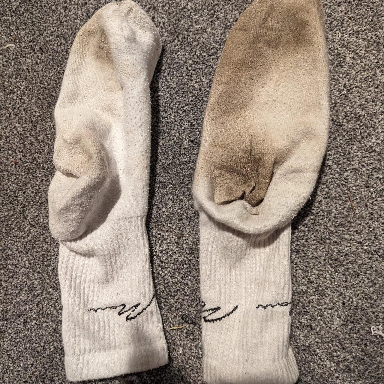 Used white socks - Depop