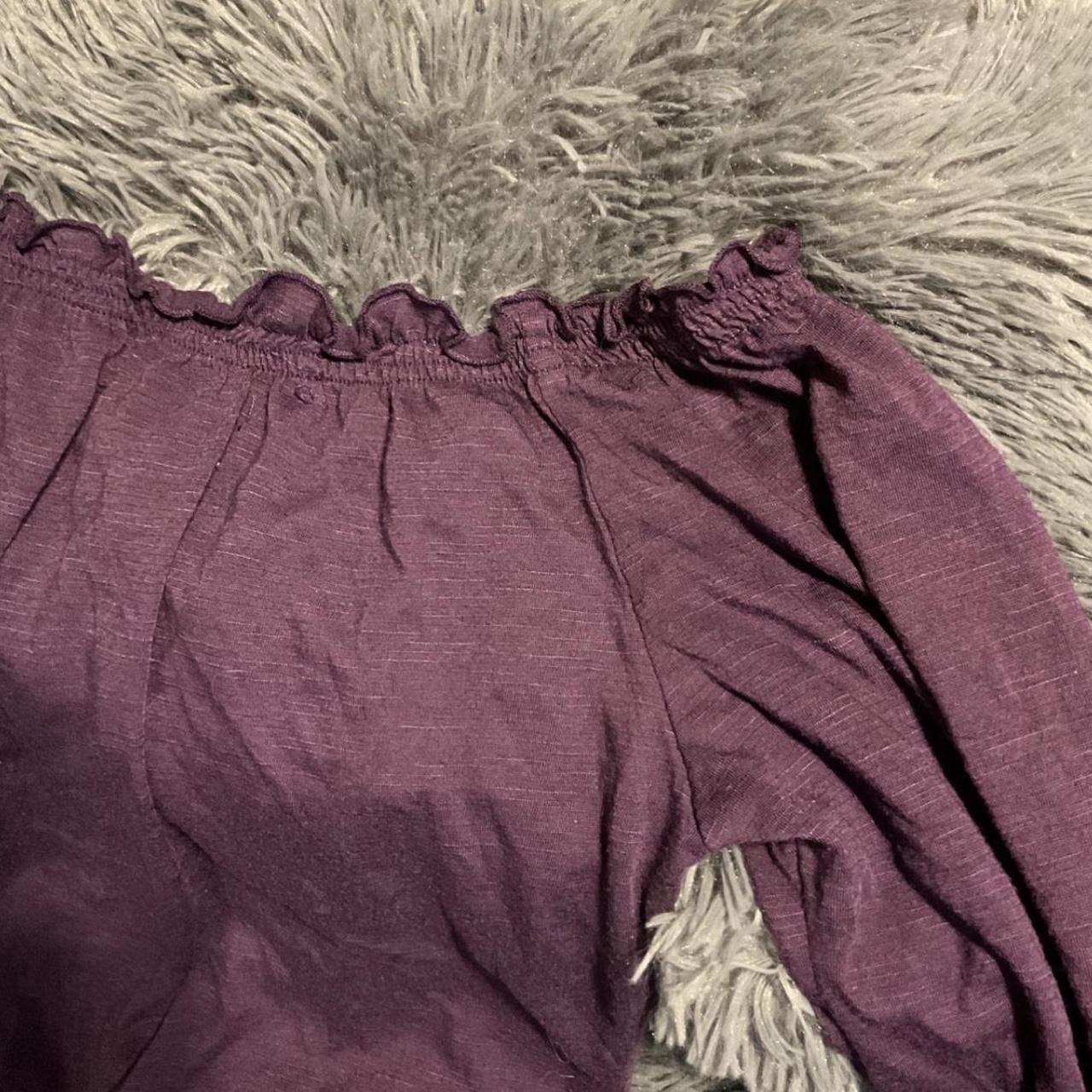 Purple Peasant Top Net Detail Small S See all... - Depop