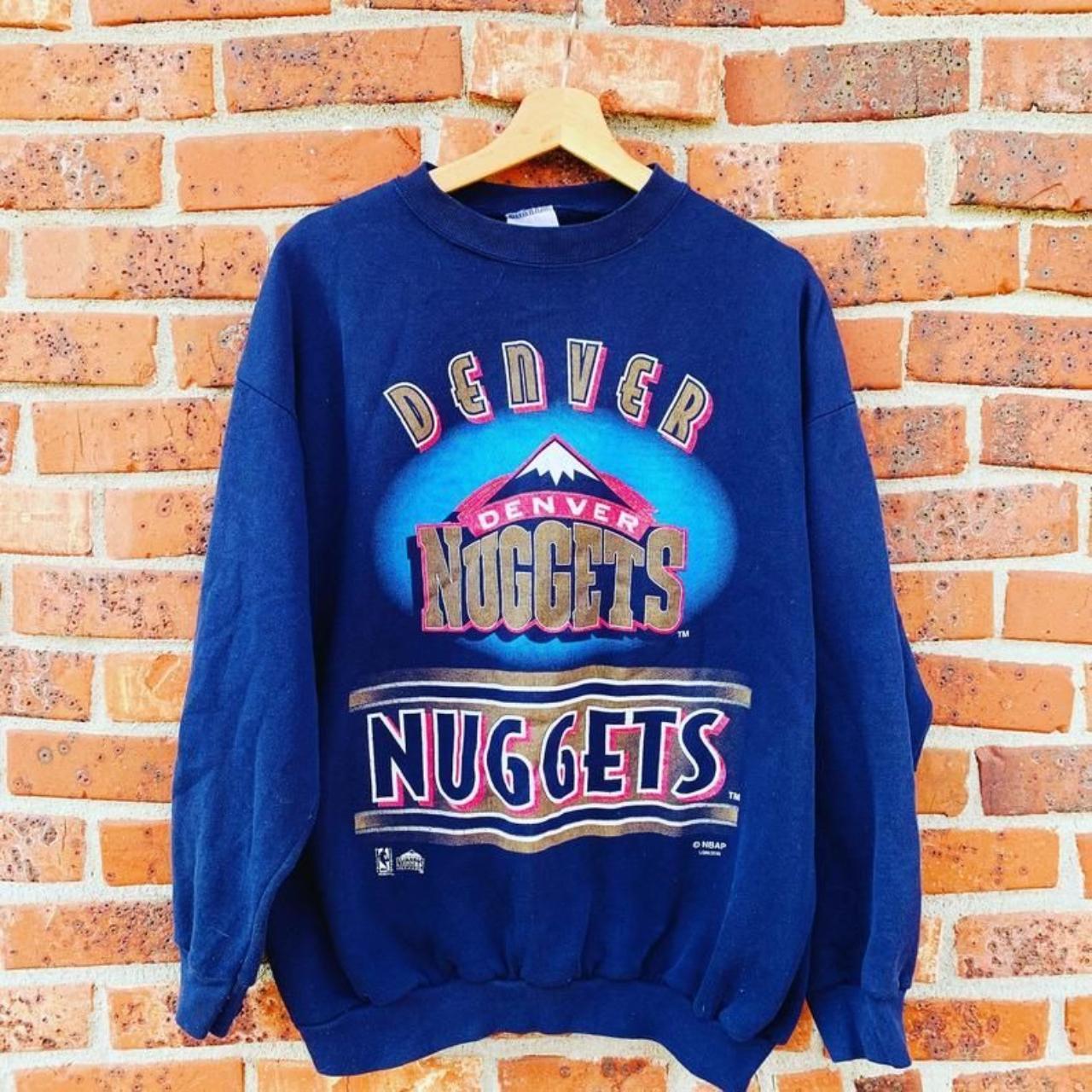 Vintage Denver Nuggets NBA Sweatshirt size... - Depop