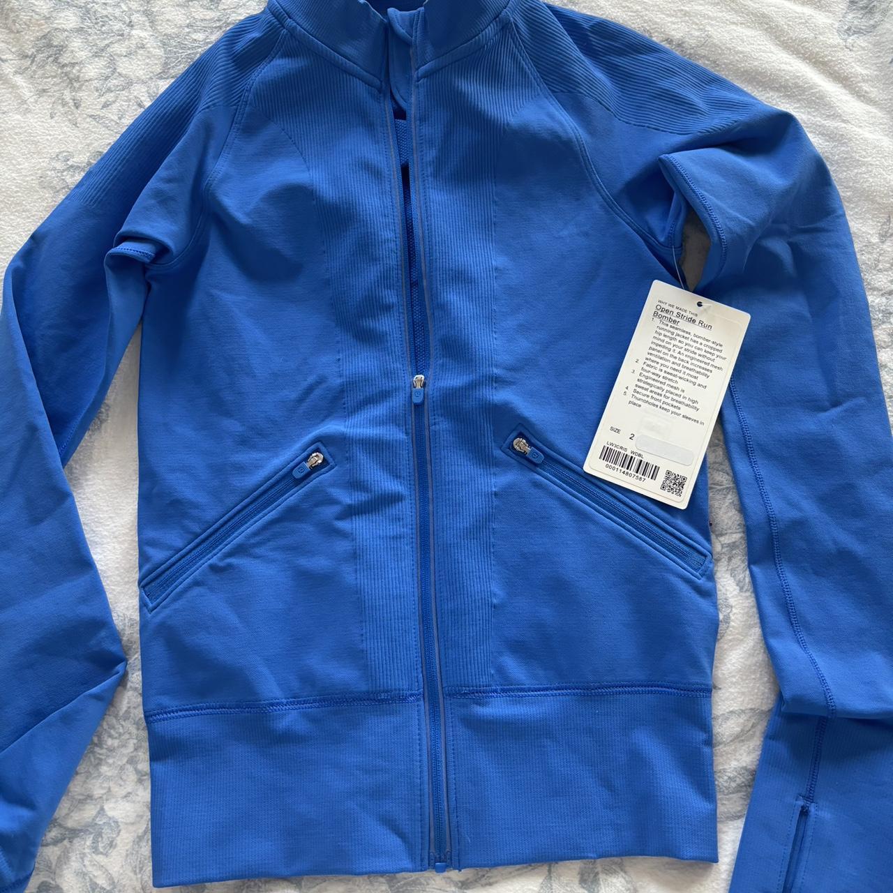 Lululemon blue define jacket Size 2 New with tags - Depop