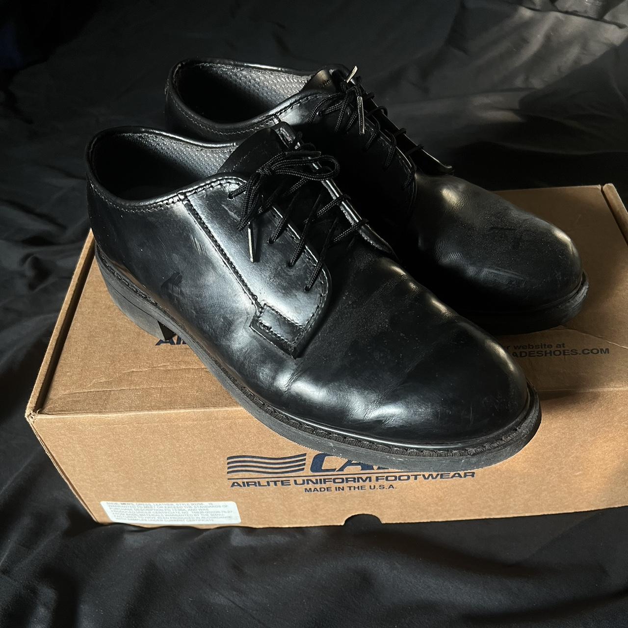 Dress shoes Size 8 men Ngl they my old rotc... - Depop