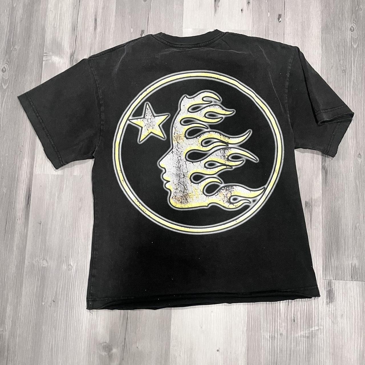 Hellstar Studios Inner Peace Gray T-shirt Worn: 1x - Depop