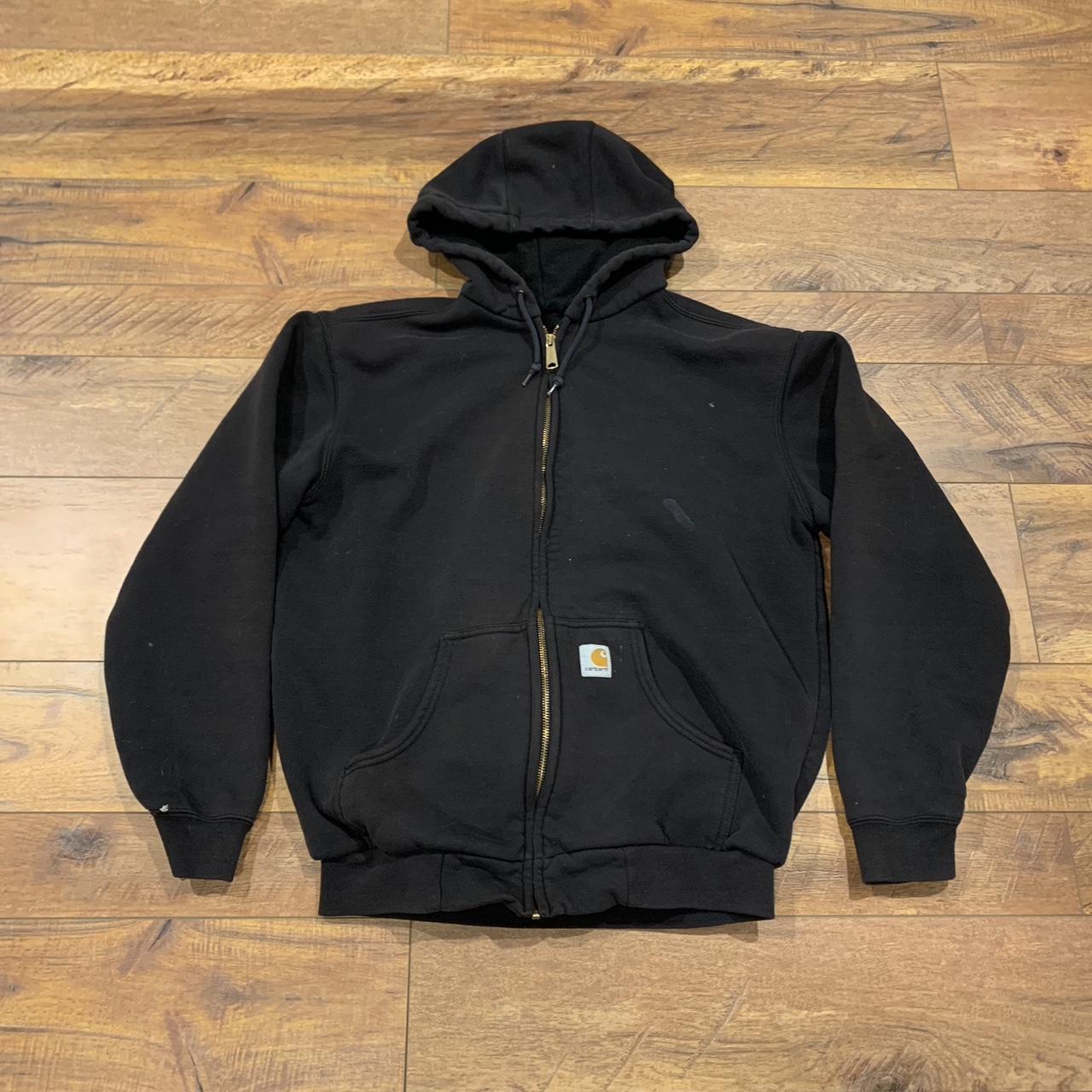 Brown Carhartt Zip up Size M Great condition, no flaws - Depop