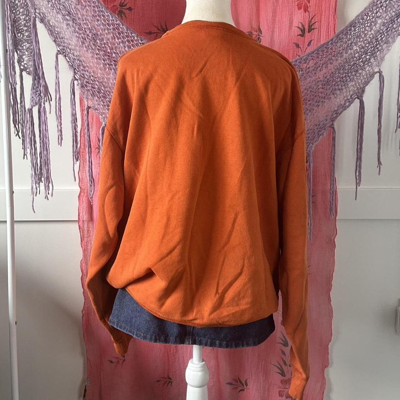 2000s burnt orange Old Navy crew neck Size XL Has... | Depop