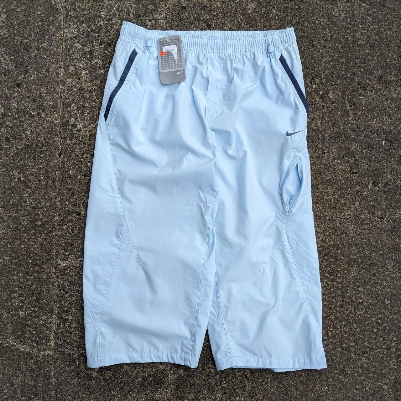 Deadstock 00s Nike AIR MAX shorts bottoms baby blue... - Depop