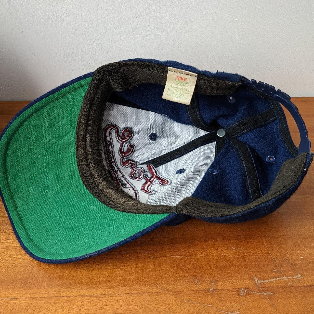 Nike Men's Navy and Burgundy Hat | Depop