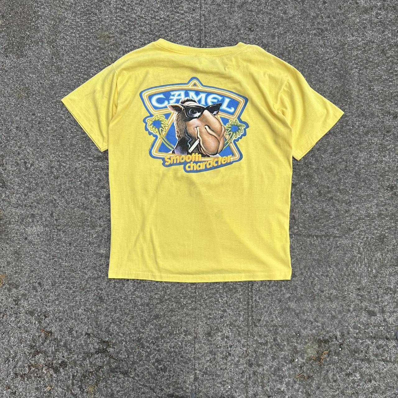 Vintage Camel cigarettes Smooth Character yellow t... | Depop