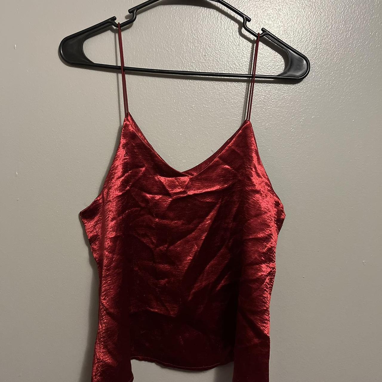 Red silk tank top!!!!! NO TAGS I don’t know the... - Depop
