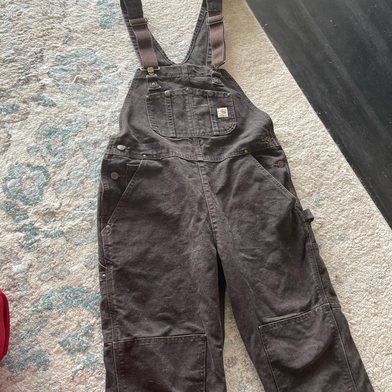 Carhartt double knee overalls. Perfect... - Depop