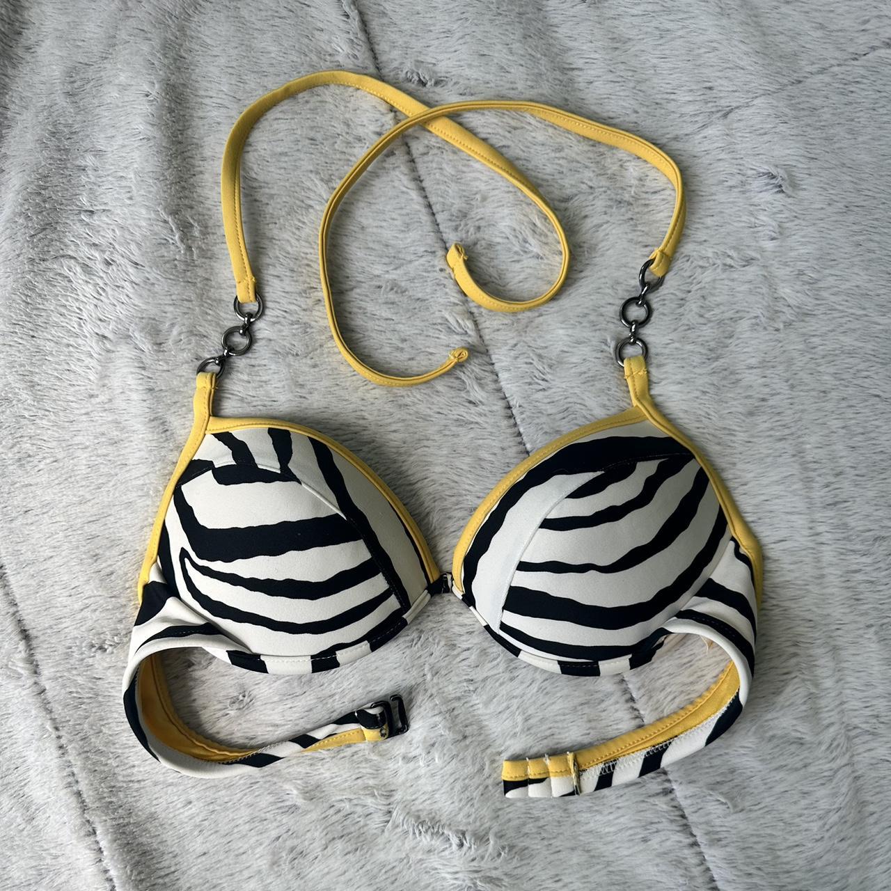 Xhilaration Bathing Suit Top Size Small Zebra Print Depop