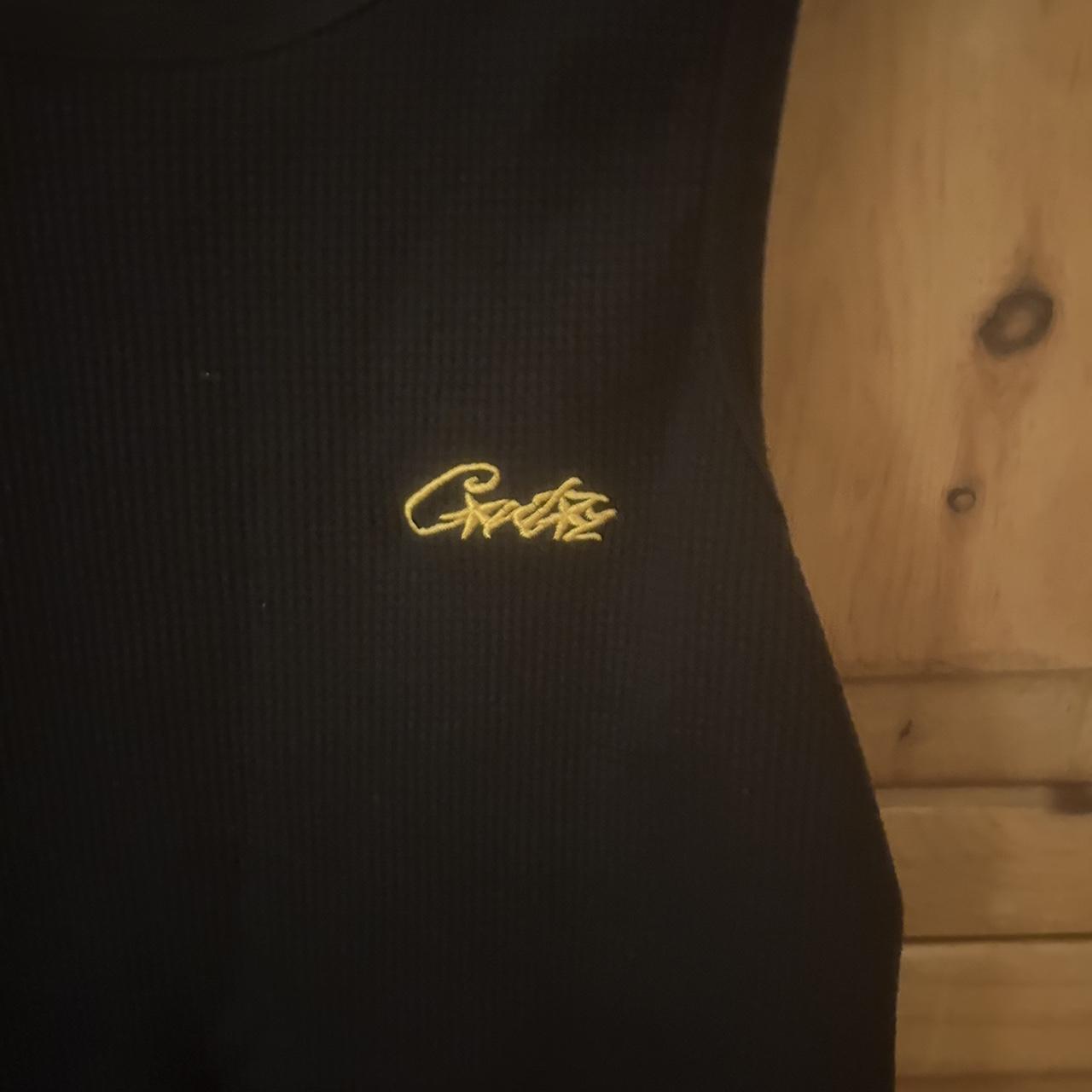 black corteiz waffle type pattern tank top rare ‼️... - Depop