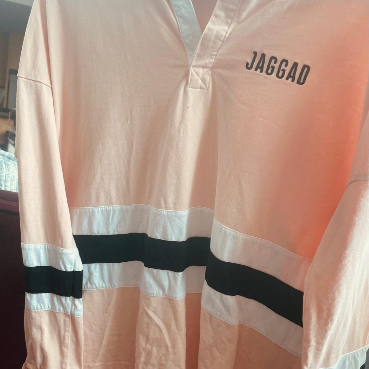 Jaggad Dipped Hem Rugby Top / Sweat / Tee - Size XS - Depop