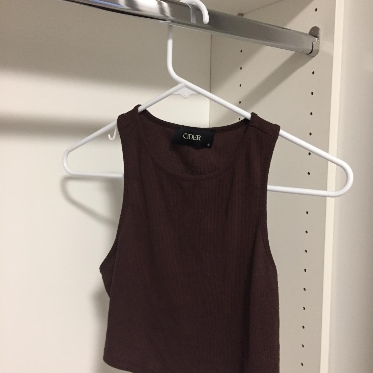 Deep brown CIDER tank top, petite Size S Women's $15 - Depop
