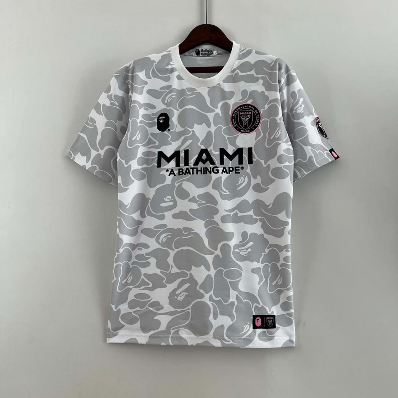 BAPE INTER MIAMI COLLAB 2023 JERSEY FITS TRUE TO... - Depop