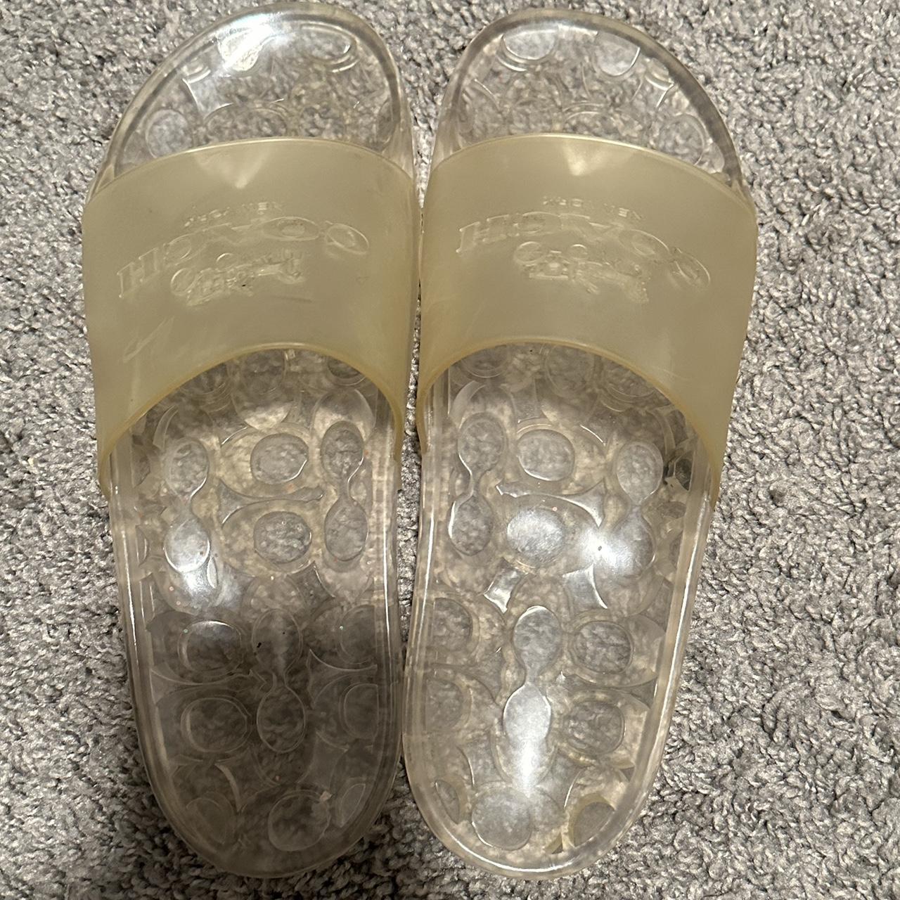 COACH - Ulyssa Pool Slides Women | Clear | - Depop