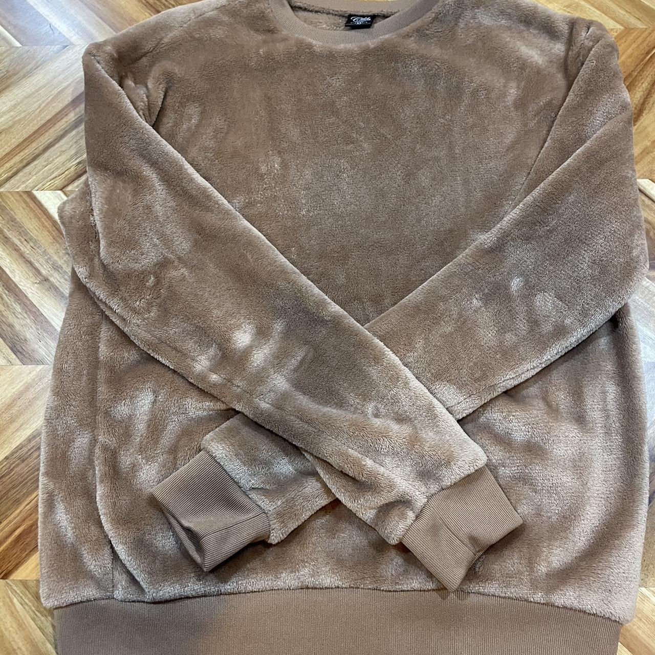 cold crush soft light brown sweater size xs (fits... - Depop