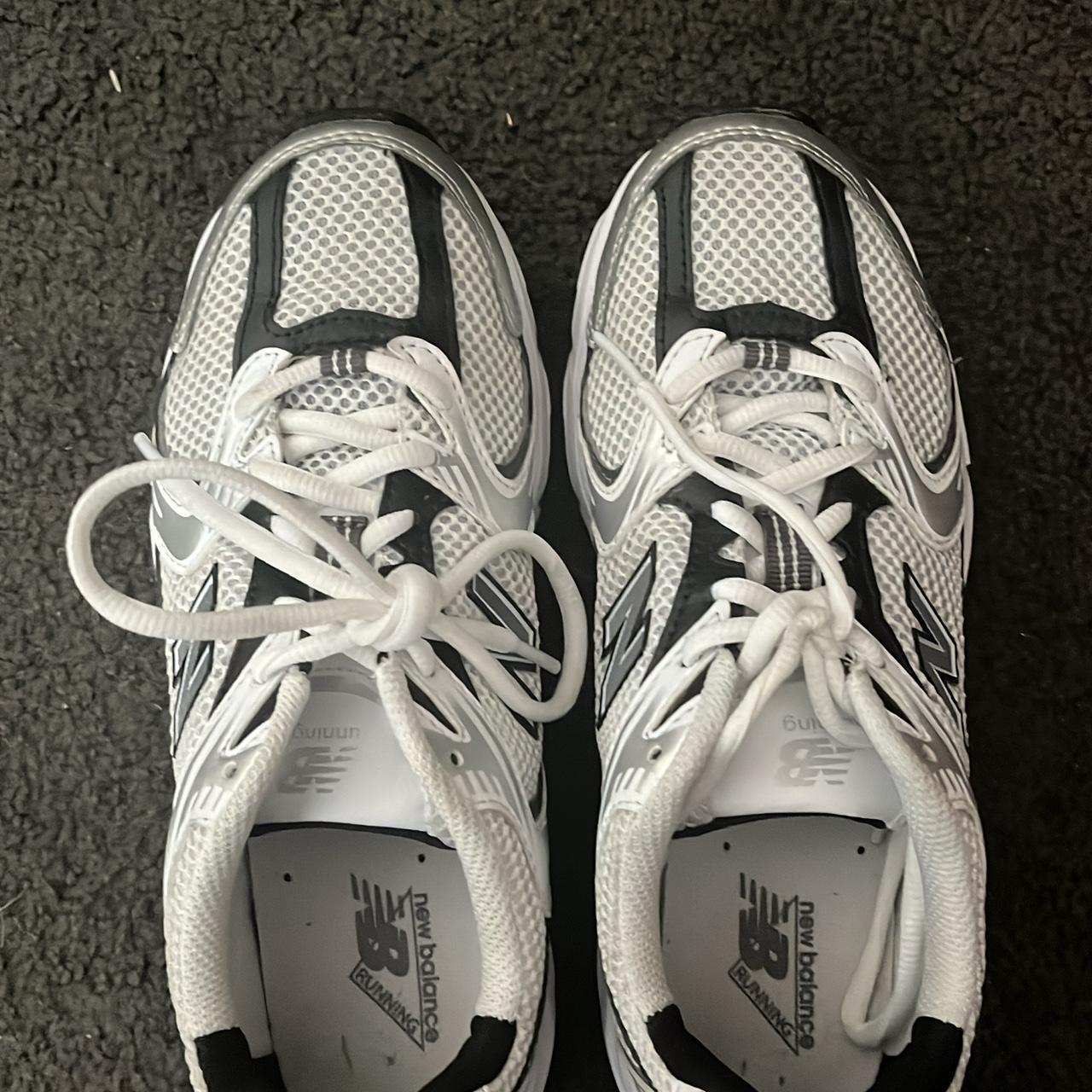 #newbalance #530New Balance 530 in White with Silver... - Depop