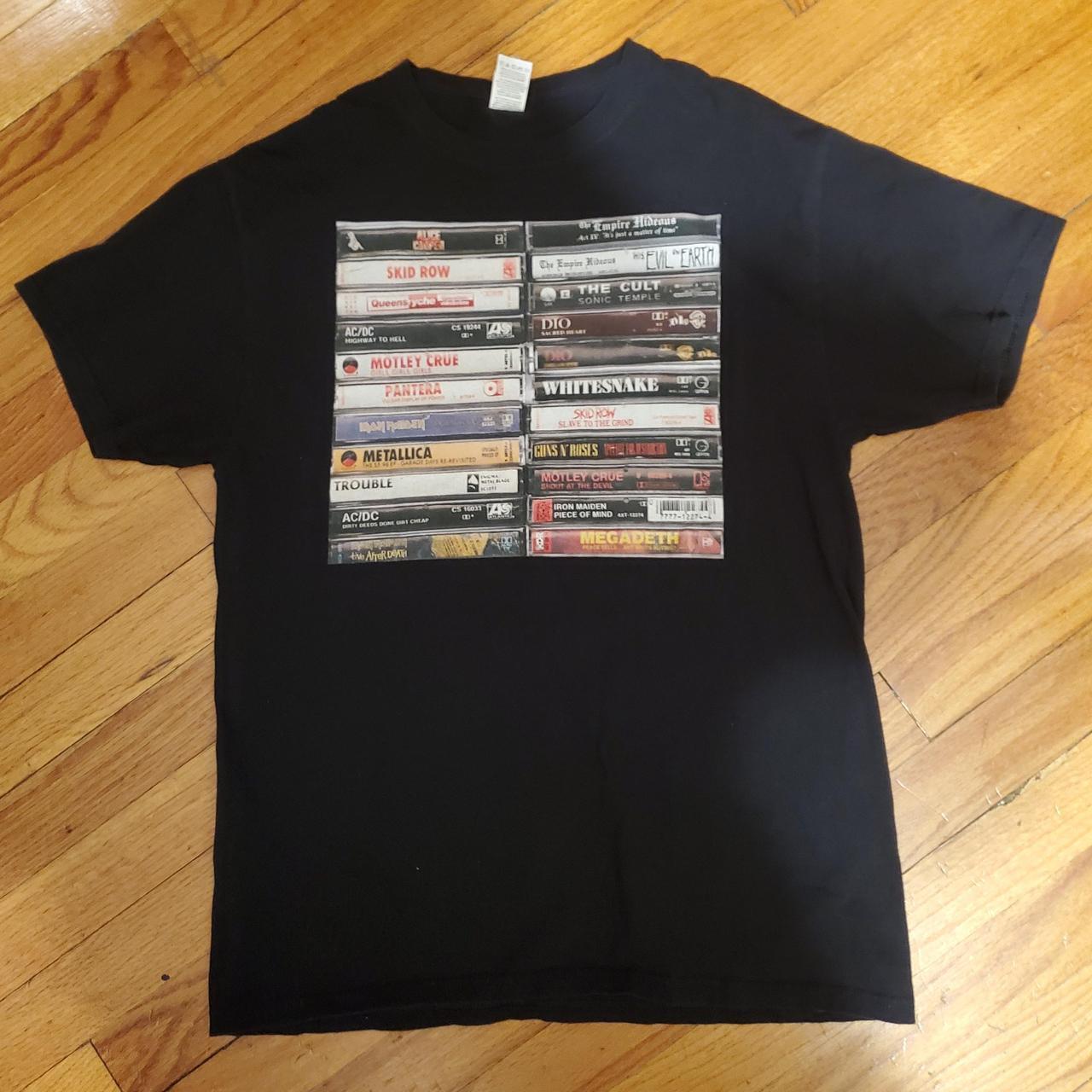 Stack of cassettes shirt.jpg " NEW Gildan 5000... - Depop