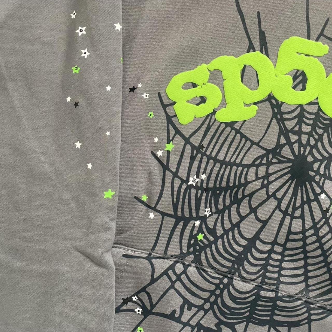 Sp5der Slate Grey Hoodie New in bag never... - Depop