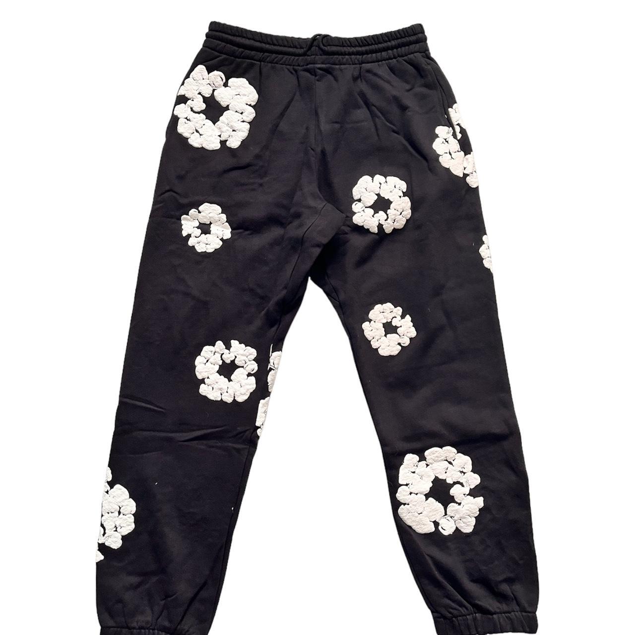 Denim Tears The Cotton Black Sweatpants Large &... - Depop