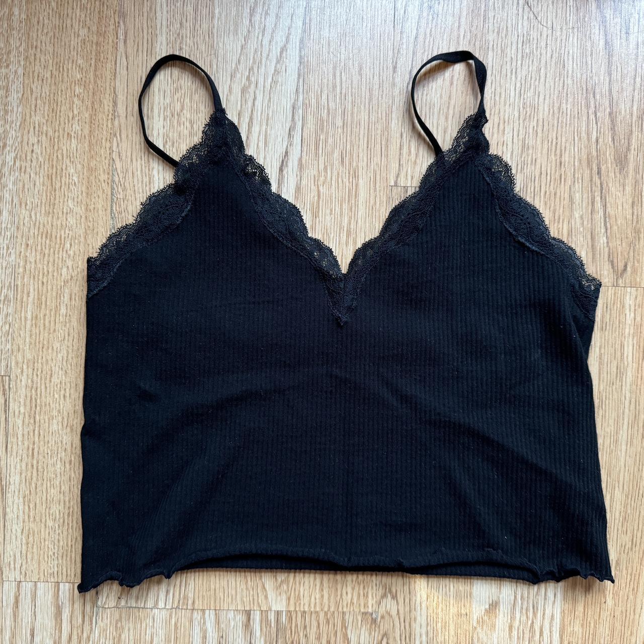 Primark Lace Cami Black lace cami, only worn once... | Depop