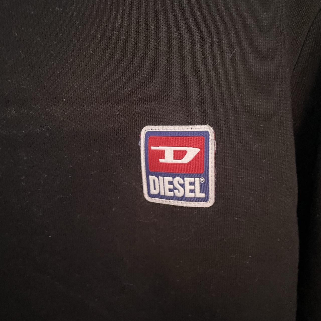 Diesel Black Logo Crewneck Size M - Depop