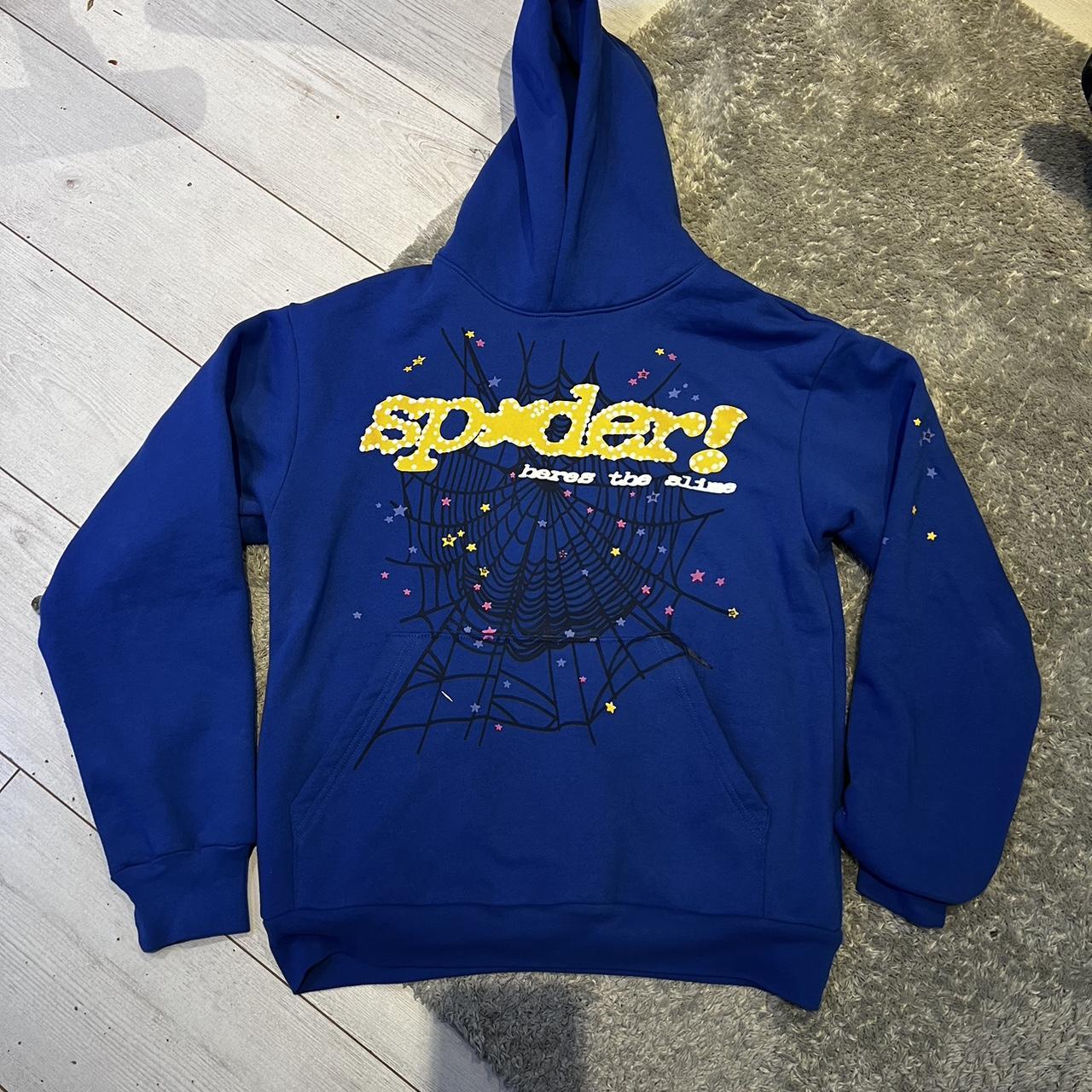 Spider world blue tracksuit size Large - Depop