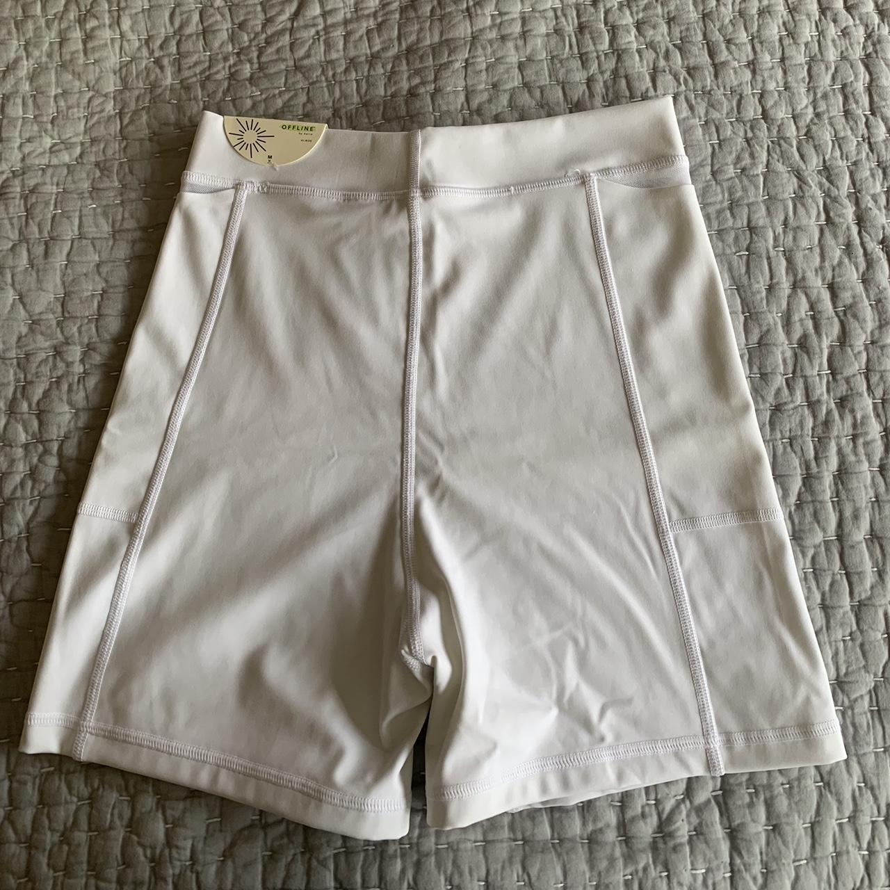 Aerie Offline Biker Shorts 4” Medium Hi-rise Brand... - Depop