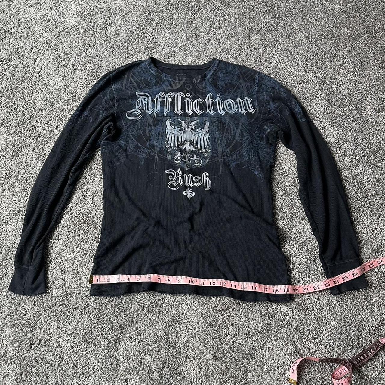 affliction rush george’s st pierre long sleeve... | Depop