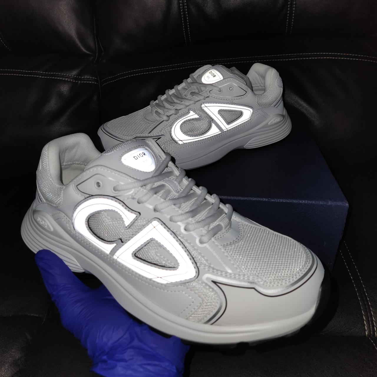 Brand New Dior B30 White/Grey - Size 44 - Depop