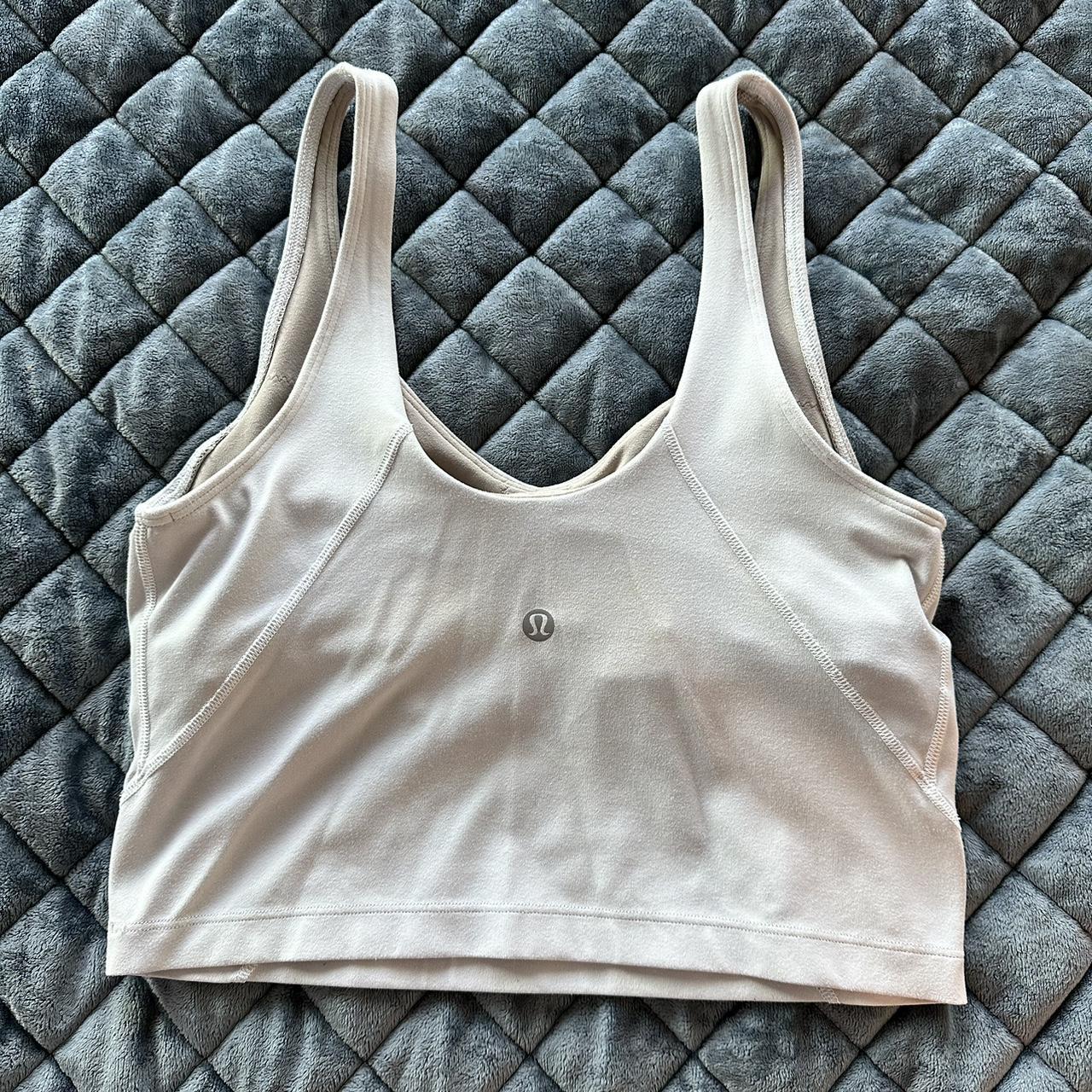 LULULEMON white align tank - not as bright but could... - Depop