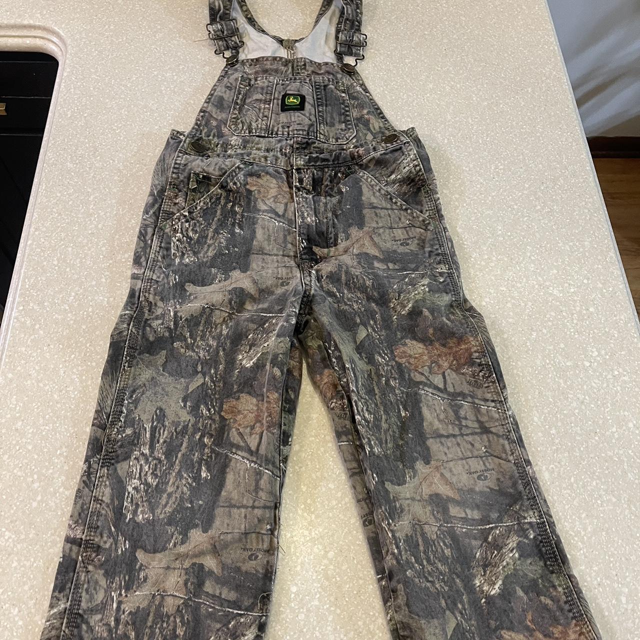 John Deere boys (5) overalls in mossy oak camo print - Depop