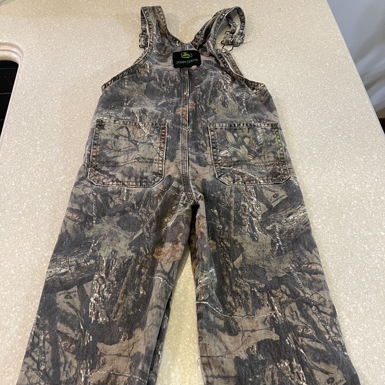 John Deere boys (5) overalls in mossy oak camo print - Depop