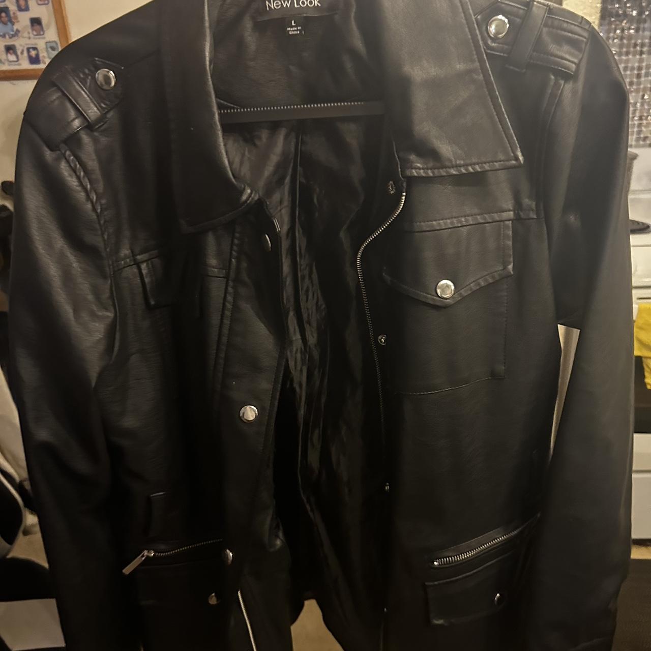 New look leather jacket - Depop