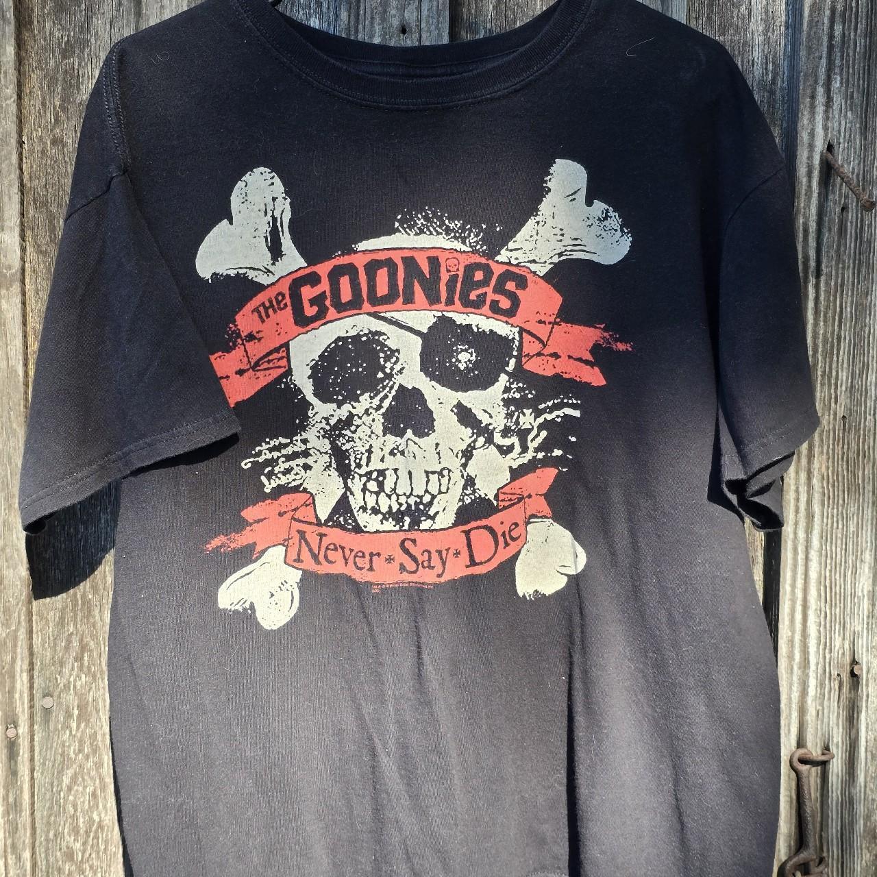 GOONIES GRAPHIC TEE, SZ L #GOONER#GOONIES#VINTAGEMOVIE - Depop