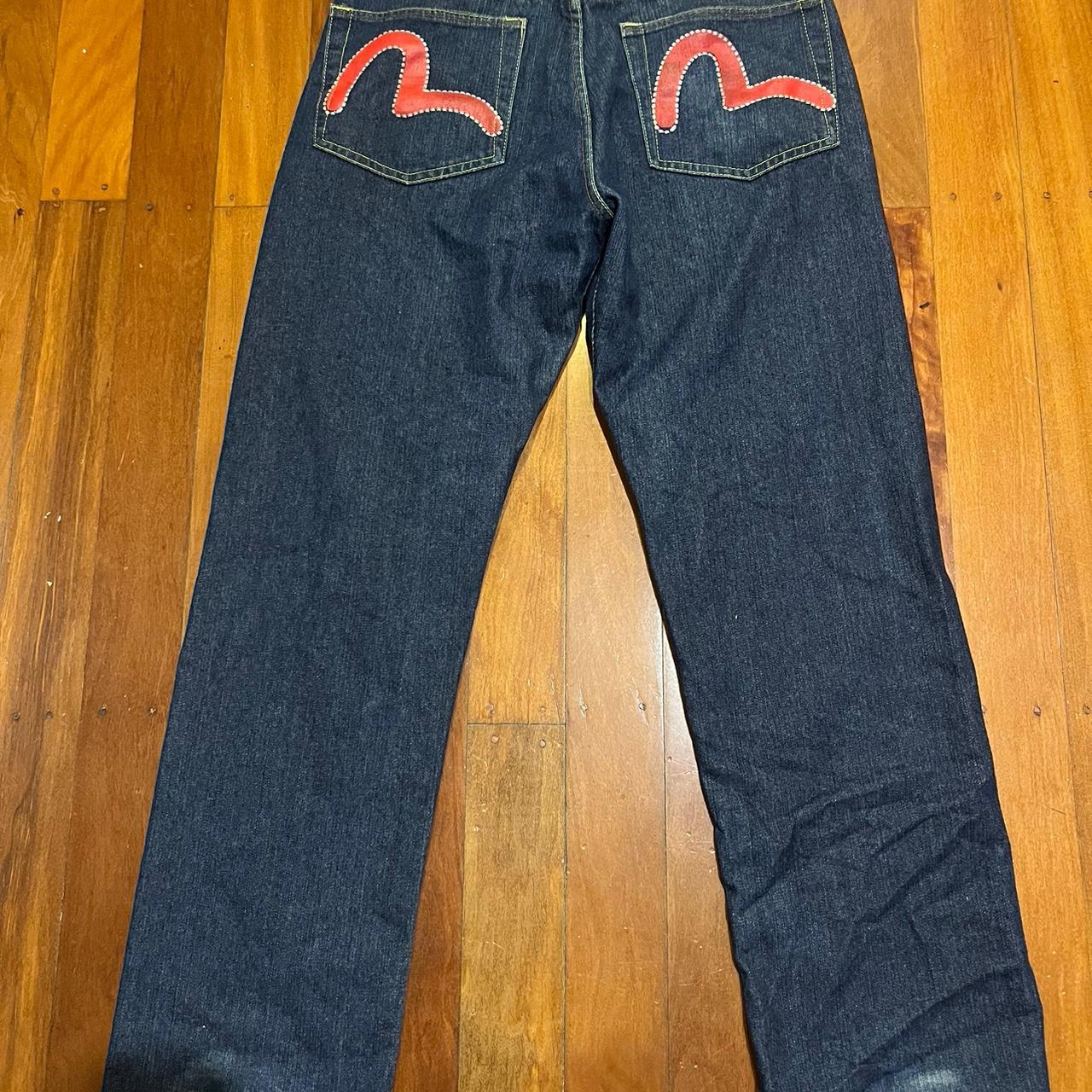 The perfect pair of evisu pants pants Nice heel... | Depop