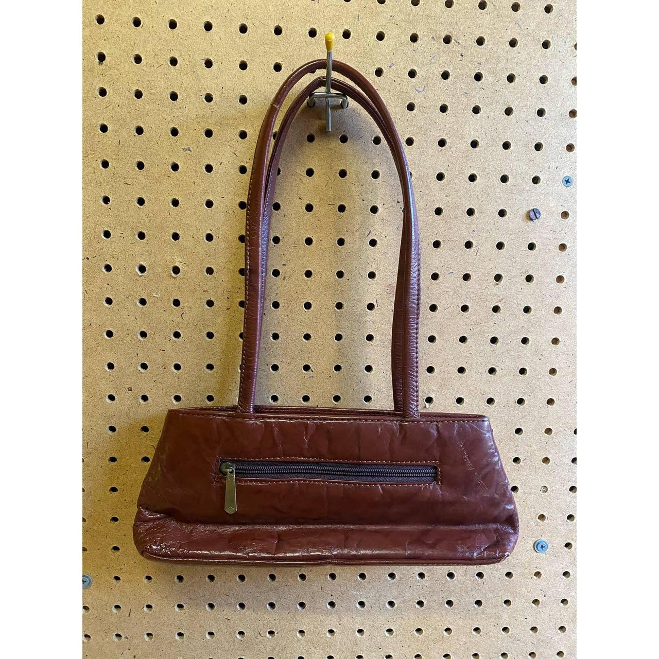 Toni Leather Red Brown Mini Purse. Slight break at... - Depop