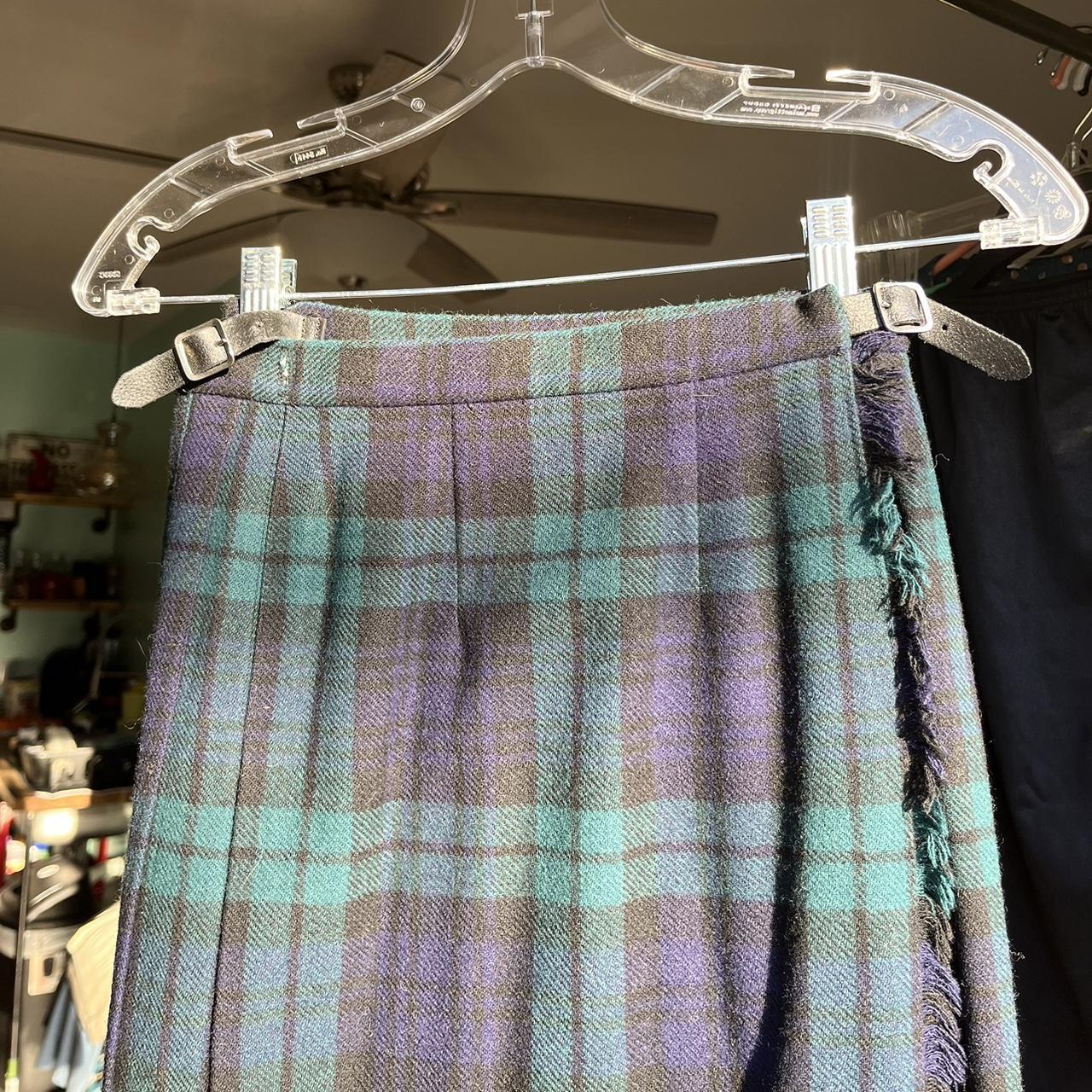 Laird Portch kilt skirt Vintage kilt blue and green... - Depop