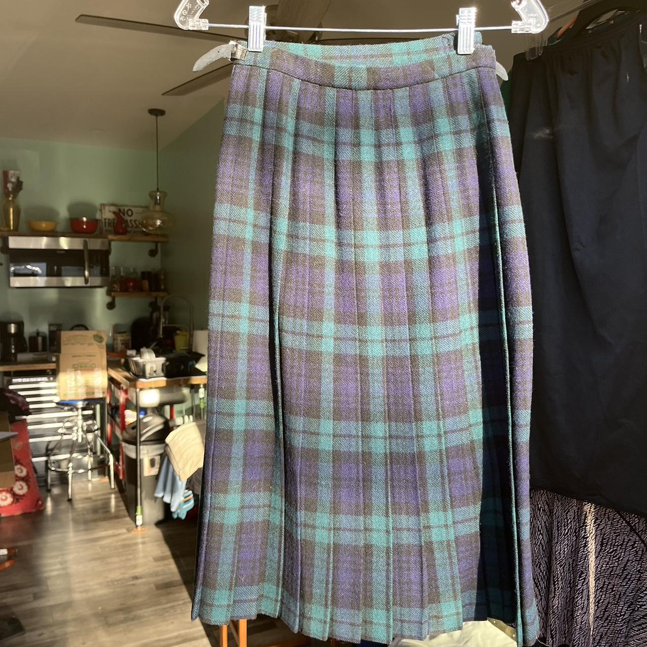 Laird Portch kilt skirt Vintage kilt blue and green... - Depop