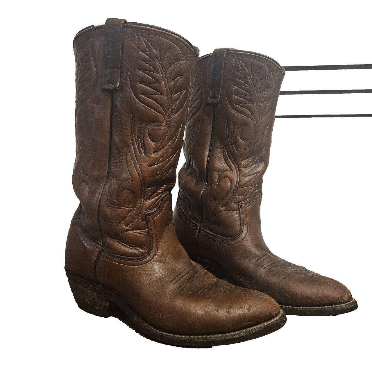 Men's 7.5 Red Wing Pecos 9801-1 Brown Western... - Depop