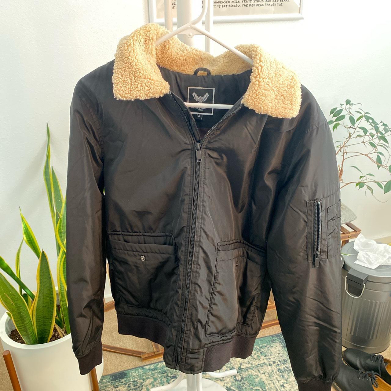 Brave Soul black jacket. Men’s medium. - Depop