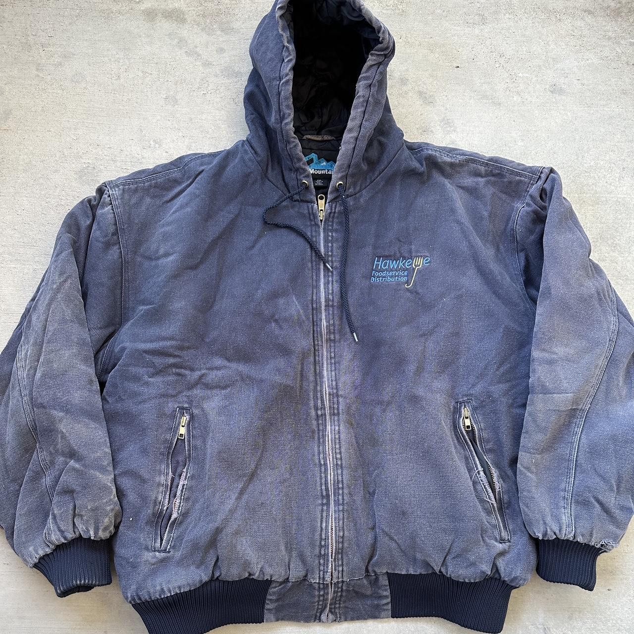 Distressed work jacket #carhartt #vintage... - Depop