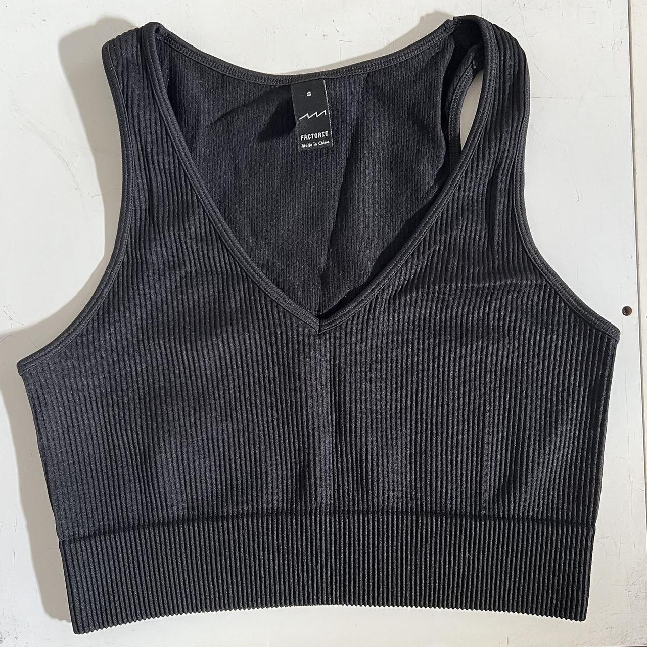 Black Factorie Crop Top $10 - Depop