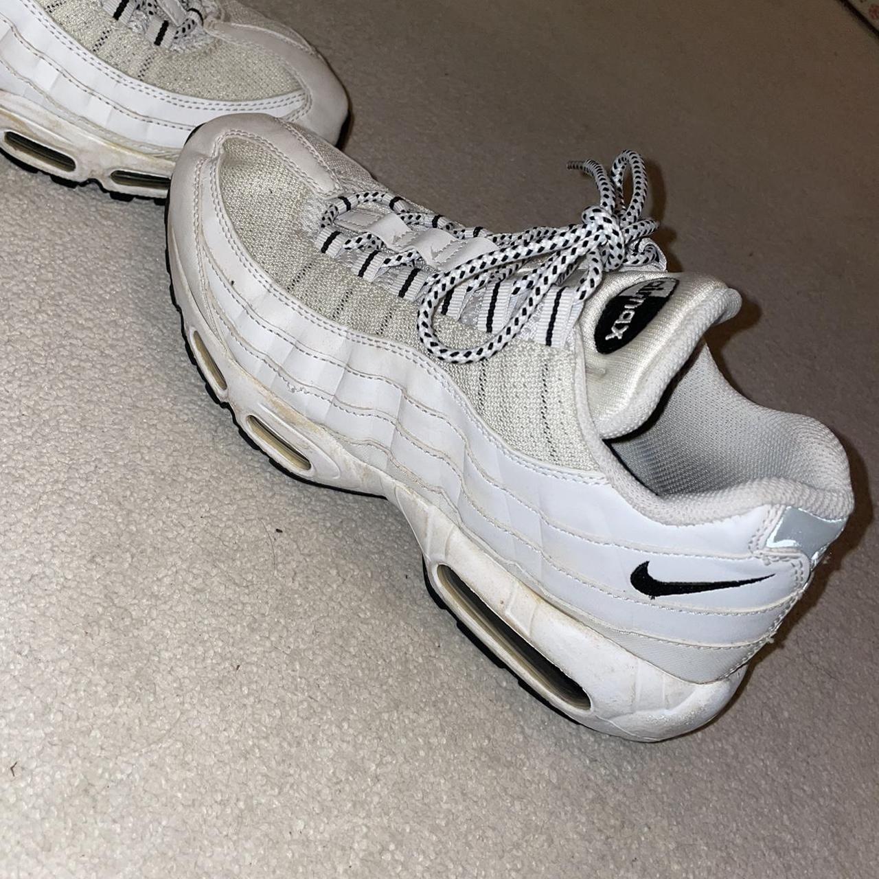 Nike Trainers - All White Air Max 95 #nike #airmax... - Depop