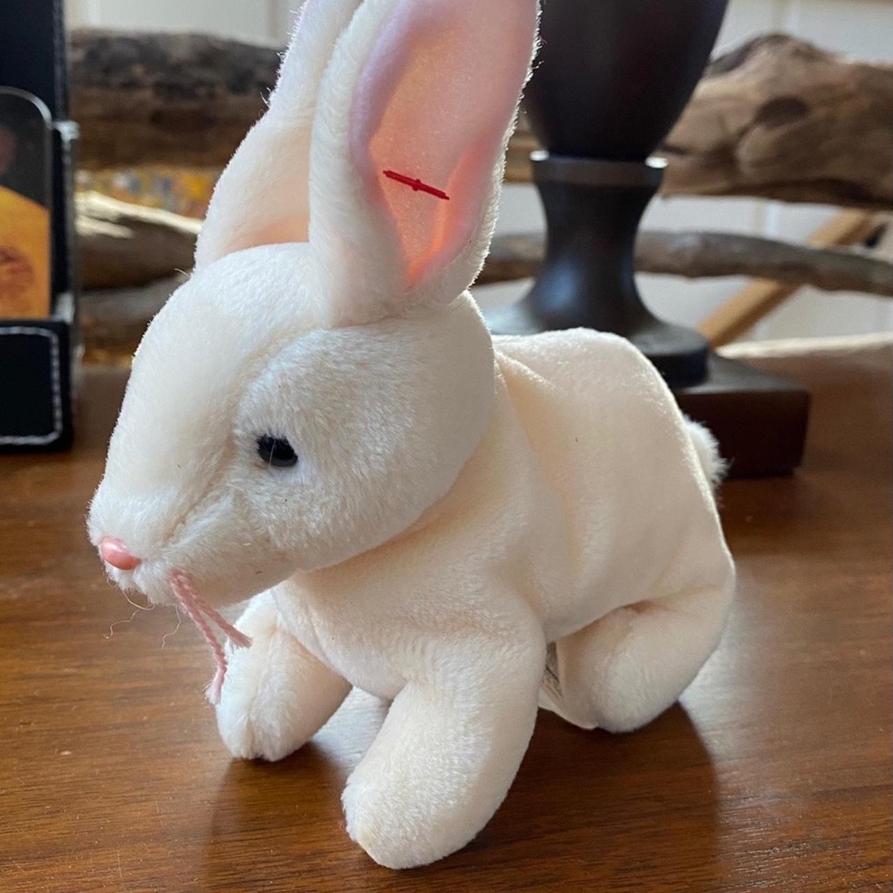 TY Beanie Baby Nibbler 1998 Easter Bunny The hang... | Depop
