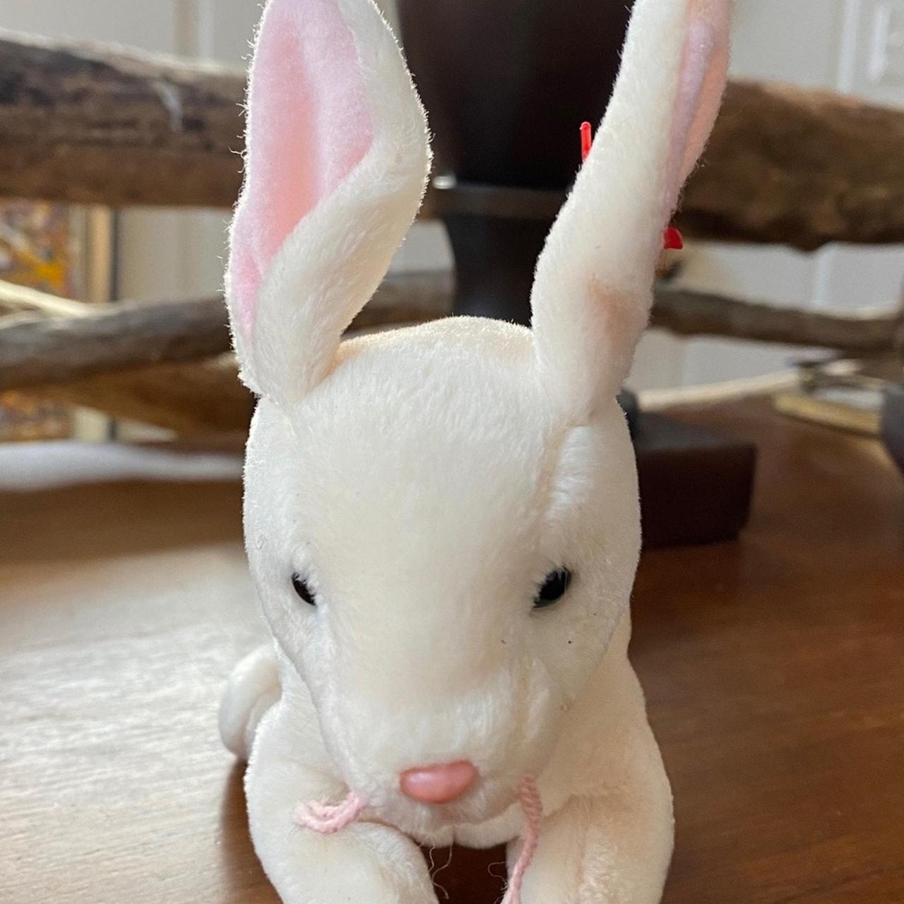 TY Beanie Baby Nibbler 1998 Easter Bunny The hang... | Depop